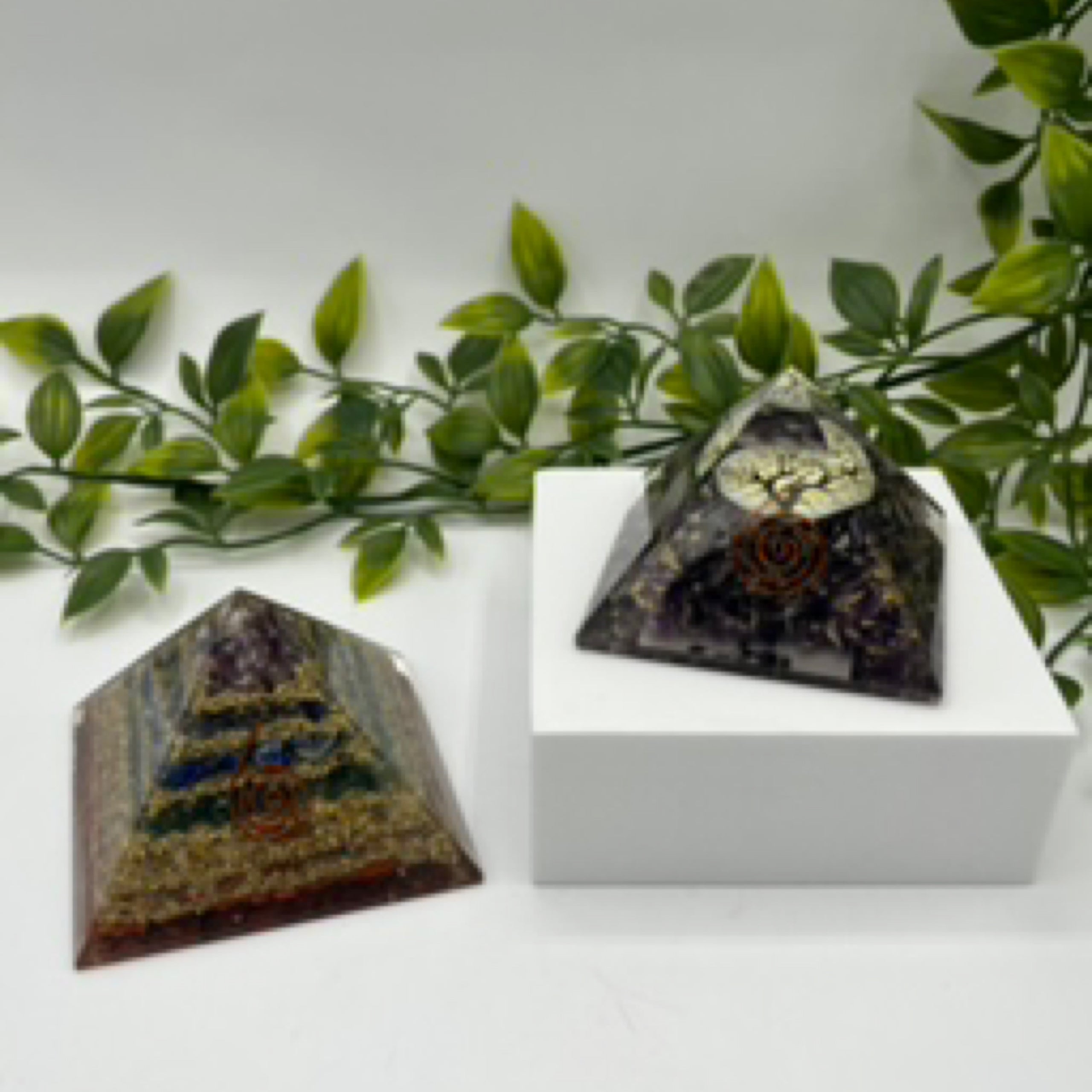 Crystal Chip Pyramid | The Oak Tree Gems & Minerals