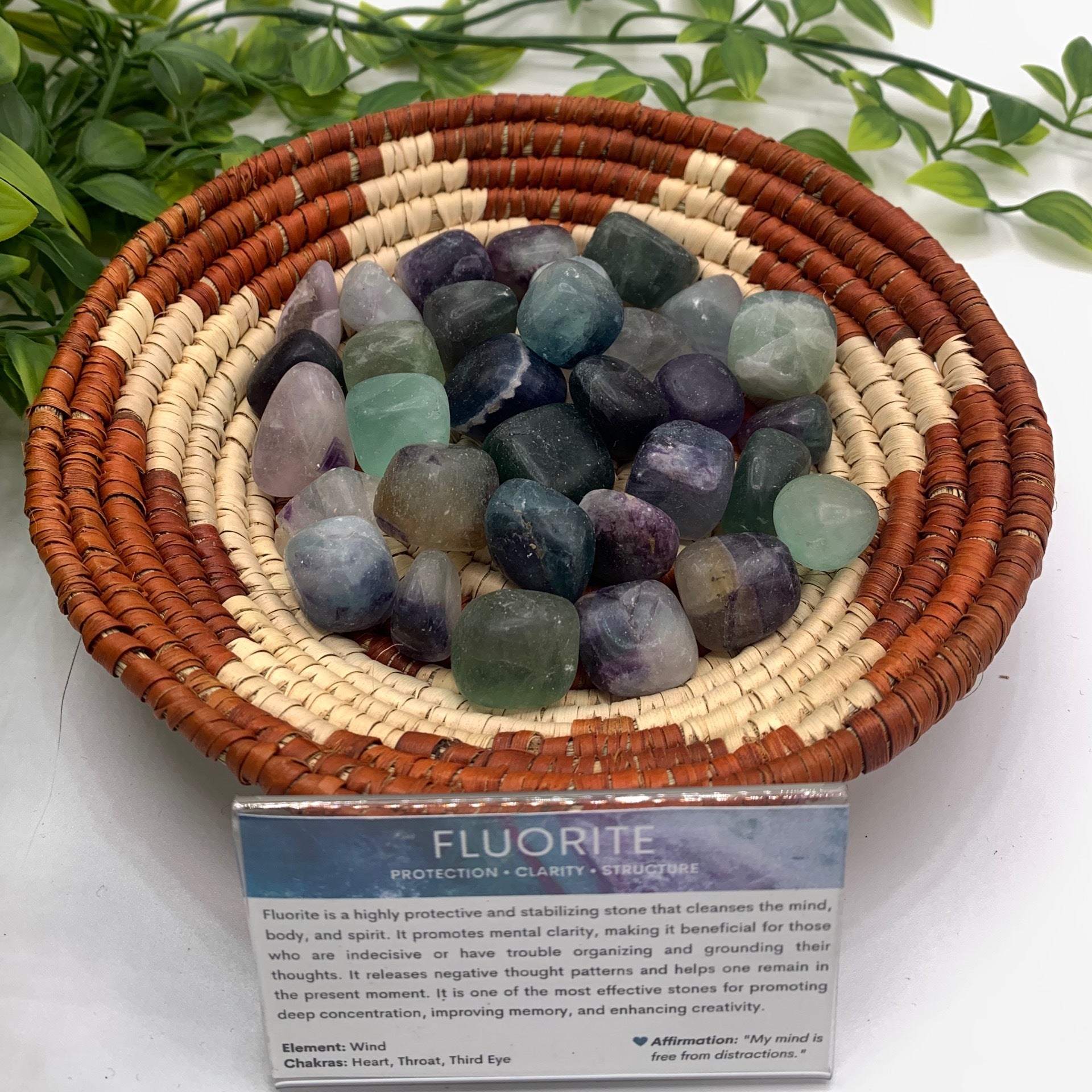 Fluorite Rainbow Tumbled | The Oak Tree Gems & Minerals